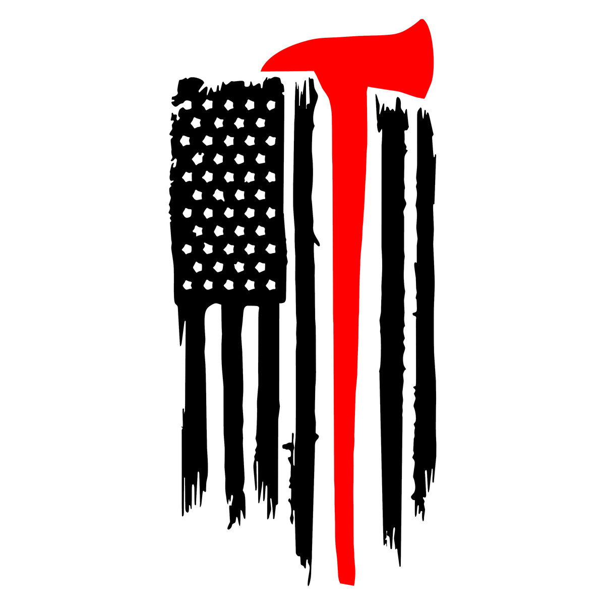 Custom Firefighter flag decal – Triple B Nation